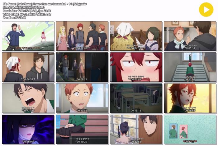 [SubsPlease] 토모짱은 여자아이! - 11 (720p)